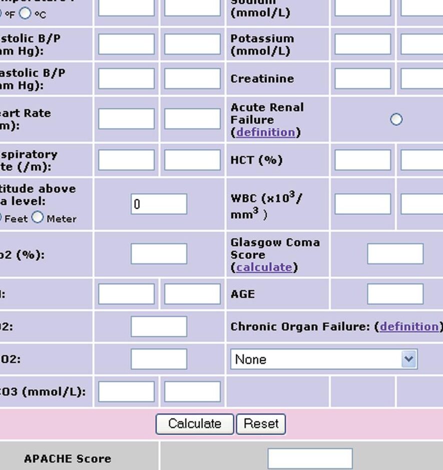 ¡Calcula tu puntaje APACHE II en un abrir y cerrar de ojos y descubre ...