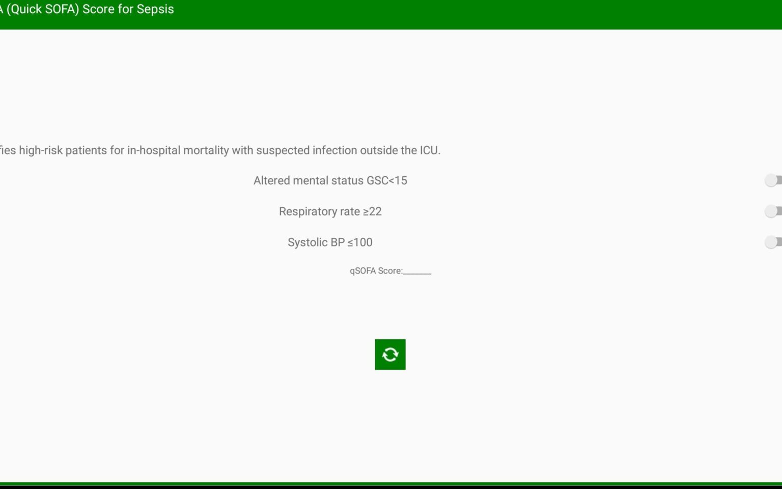 Calculadora de Puntuación qSOFA: ¡Descubre tu riesgo de sepsis en segundos!