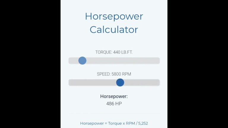Calculadora de torque a hp: ¡Aprende cómo convertir la potencia de tu ...