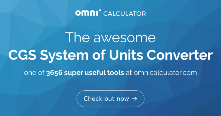¡Convierte fácilmente entre unidades del Sistema CGS con esta increíble ...